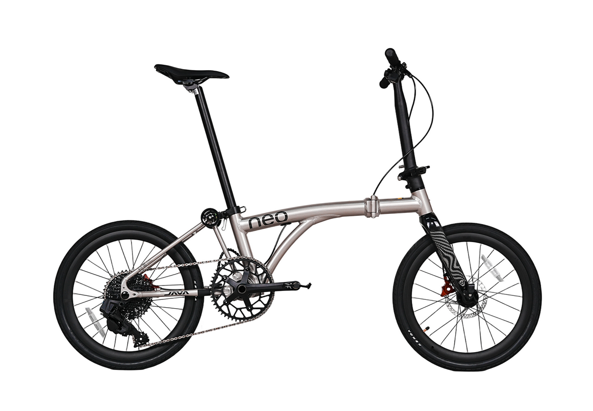 Wireless 12 Speed Java Neo 3 Trifold 20" 406 Carbon Fork foldable bike ...
