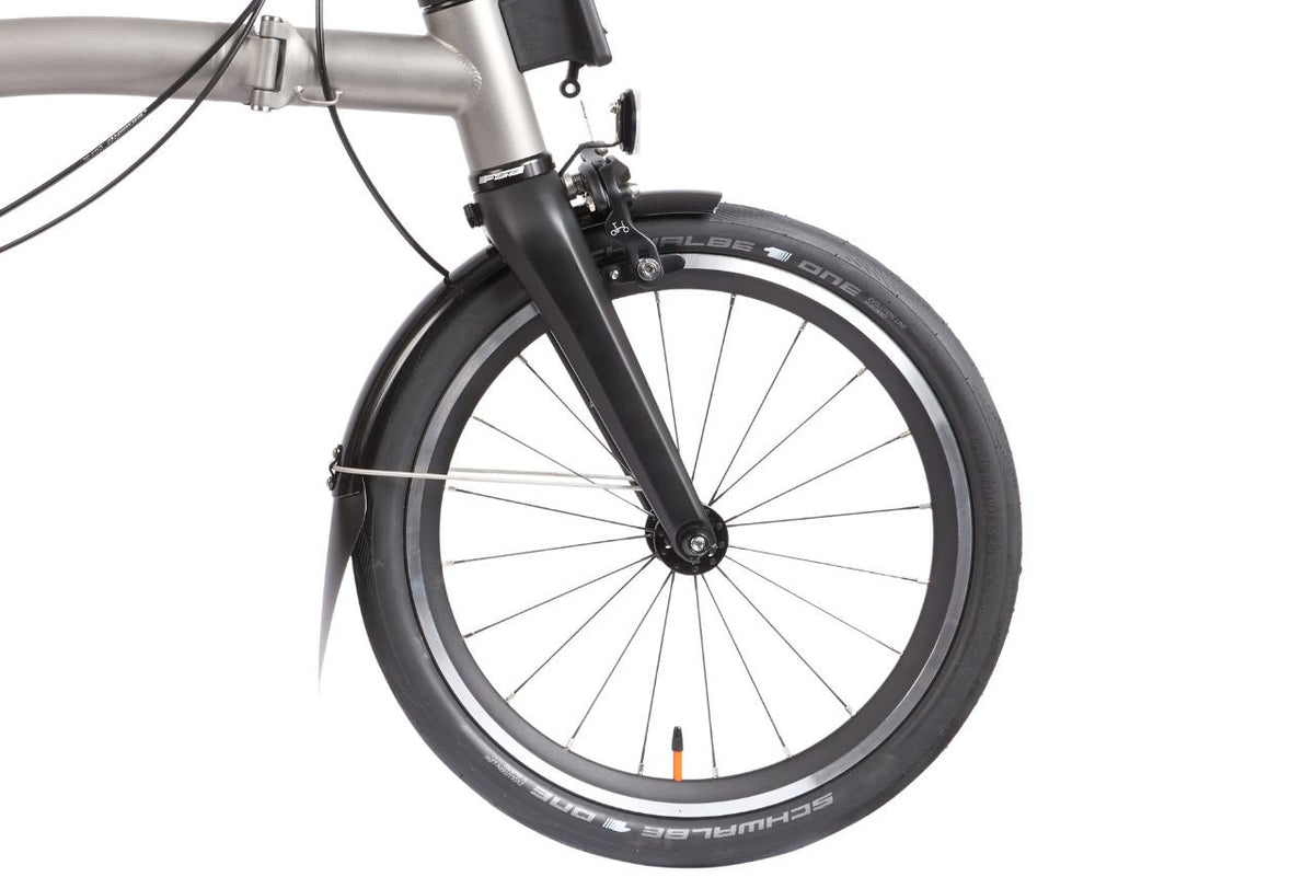 Brompton T-Line Titanium Trifold urban edition M4l, S4l foldable bike ...