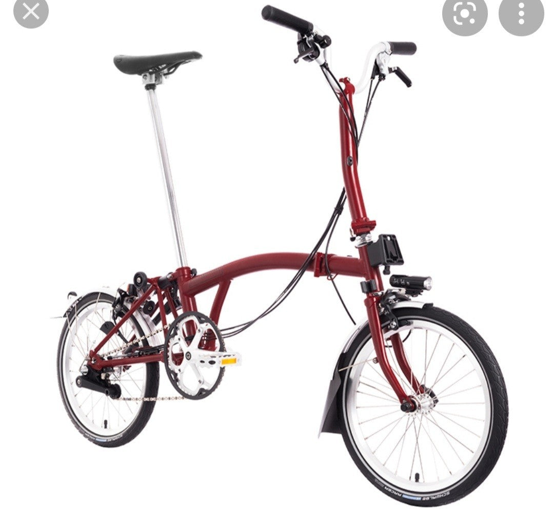 Brompton C Line M6L House Red, Cloud Blue, Fire Coral Black edition wi ...